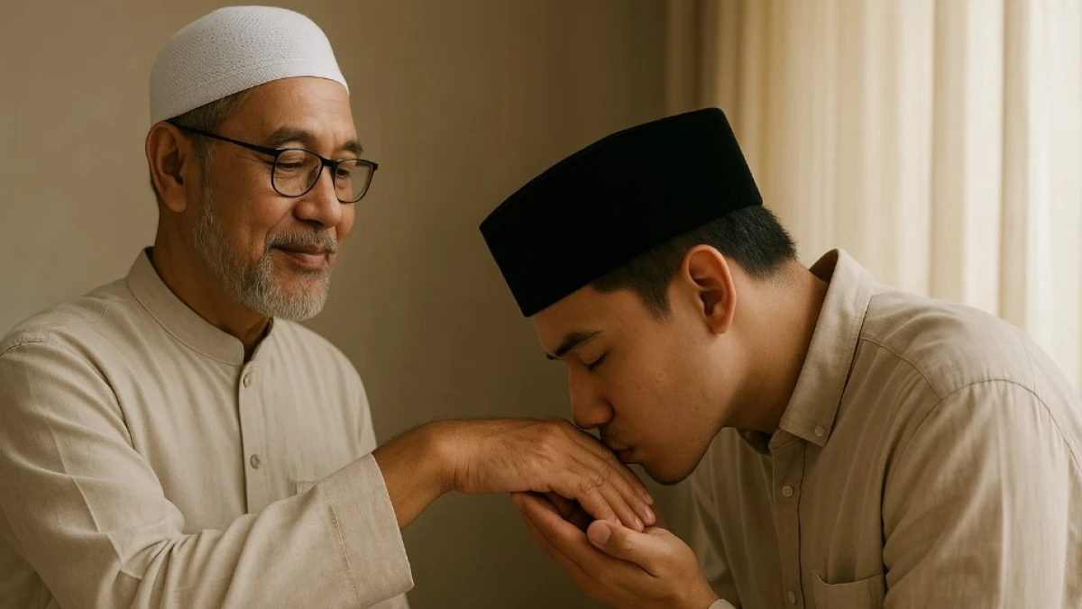 Dalil Mencium Tangan Guru atau Kiai dalam Islam